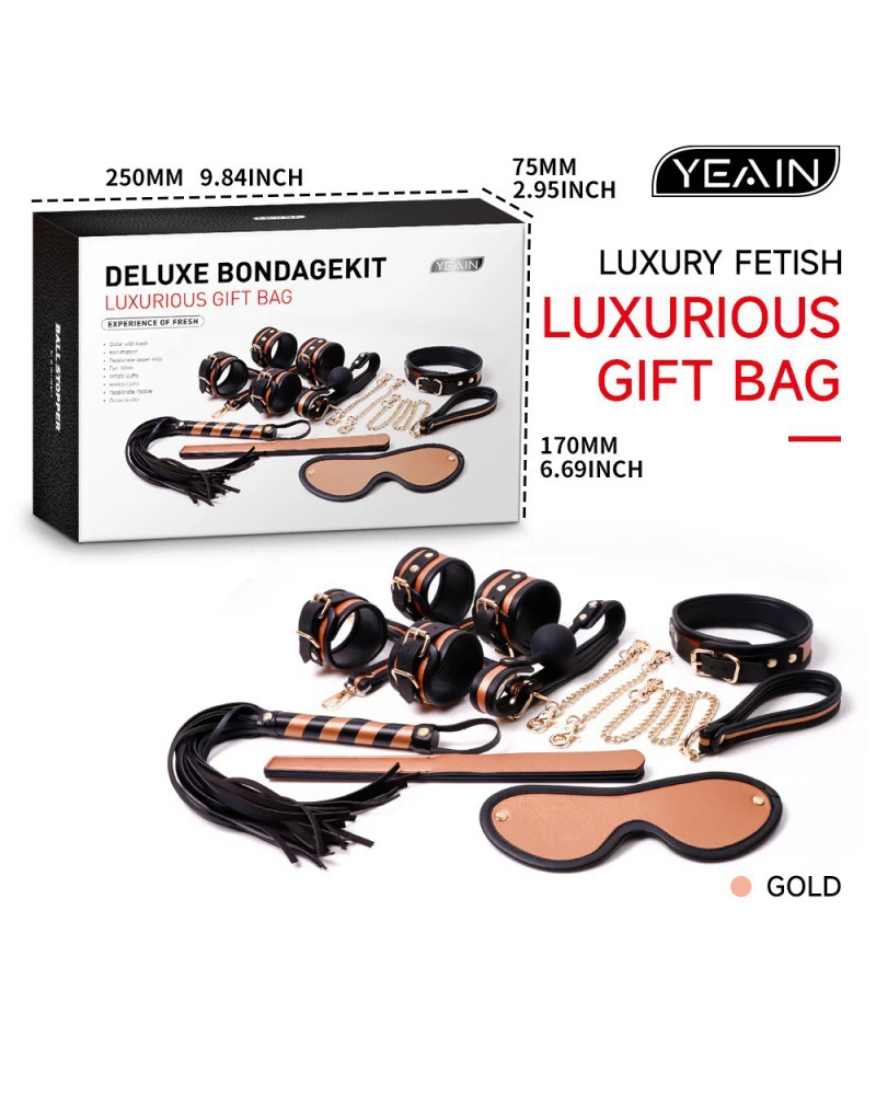 Yeain Deluxe Bondagekit bộ BDSM 8 món cao cấp tăng hưng phấn