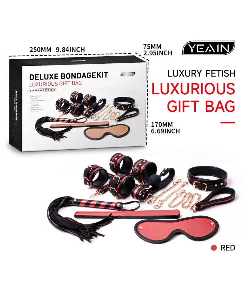 Yeain Deluxe Bondagekit bộ BDSM 8 món cao cấp tăng hưng phấn